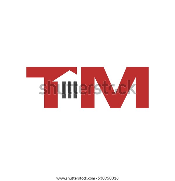 Letter T M Logo Vector: vector de stock (libre de regalías) 530950018 ...