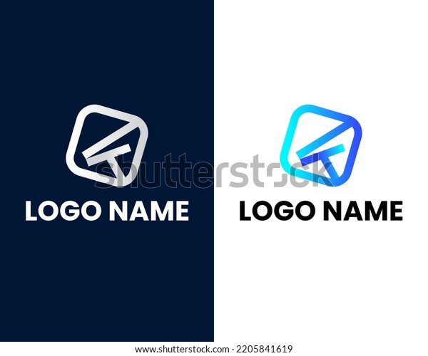 Letter T Modern Logo Design Template Stock Vector (Royalty Free ...