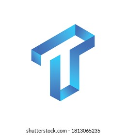 Letter T Modern Powerful Bold Logo Stock Vector (Royalty Free ...