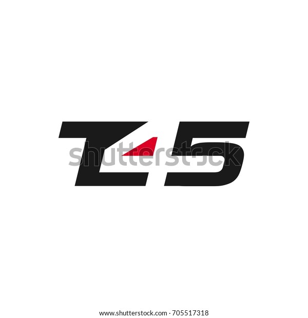 Letter T Number 4 5 Vector Stock Vector (Royalty Free) 705517318 ...