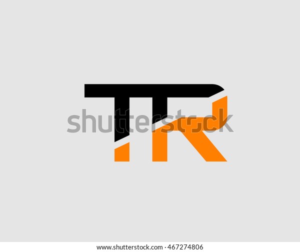 Letter T R Logo Template Stock Vector (Royalty Free) 467274806 ...