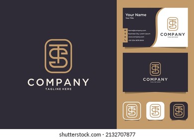 Letter T S Logo Design Business Stock Vector (Royalty Free) 2132707877 ...