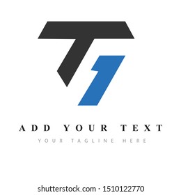 Letter T Shape Logo Design Illustration Stock Vector (Royalty Free ...