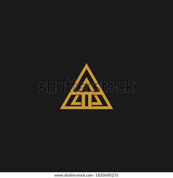 Letter T Triangle Logo Icon Template Stock Vector (Royalty Free ...