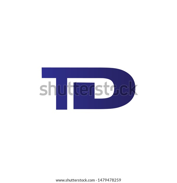 Letter Td New Logo Vector Stock Vector (Royalty Free) 1479478259 ...