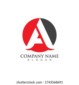 Letter Template Vector Icon Illustration Design Stock Vector (Royalty ...