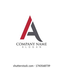 Letter Template Vector Icon Illustration Design Stock Vector (Royalty ...