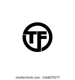 Letter Tf Circle Logo Design Vector Stock Vector (Royalty Free ...