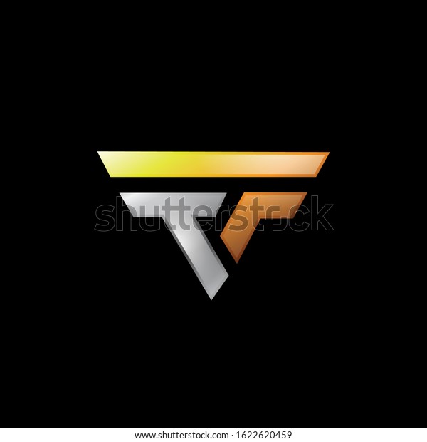 Letter Tf Triangle Logo Icon Template Stock Vector (Royalty Free ...