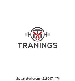 Letter Tm Gym Logo Design Stock Vector (Royalty Free) 2190674479 ...