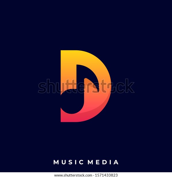 Letter Tones Illustration Vector Template Suitable Stock Vector ...