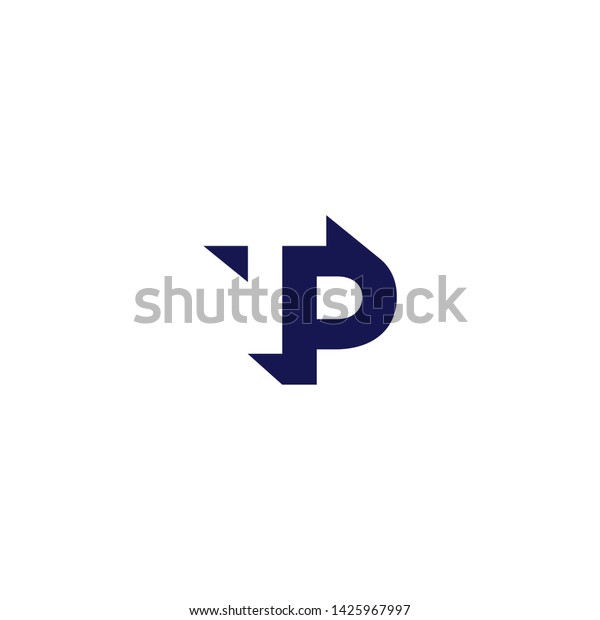 Letter Tp Line Logo Design Linear Stock Vector (Royalty Free ...