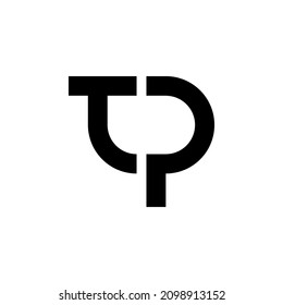 Letter Tp Monogram Logo Template Stock Vector (Royalty Free) 2098913152 ...
