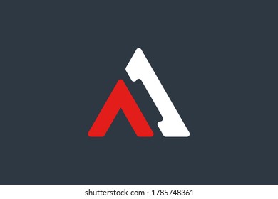 Letter Triangle Logo Designvector Illustration Stock Vector (Royalty ...