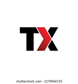 Letter Tx Simple Logo Design Vector Stock Vector (Royalty Free ...