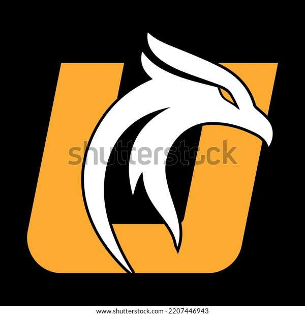 Letter U Bird Logo Template Vector Stock Vector (Royalty Free ...