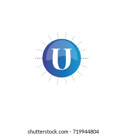 Letter U Circle Color Element Logo Stock Vector (Royalty Free ...