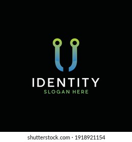Letter U Connection Logo Design Stock Vector (Royalty Free) 1918921154 ...
