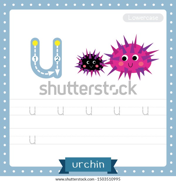 Letter U Lowercase Cute Children Colorful Stock Vector (Royalty Free ...