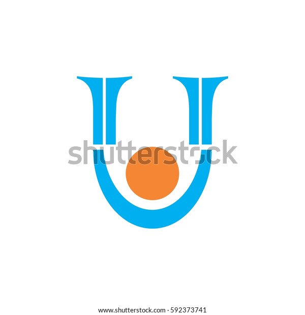 Letter U People Logo Vector Stock Vector (Royalty Free) 592373741 ...