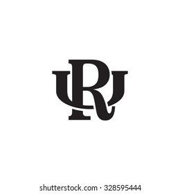 Letter U R Monogram Logo Stock Vector (Royalty Free) 328595444 ...
