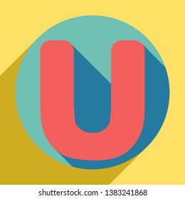 Letter U Sign Design Template Element Stock Vector (Royalty Free ...