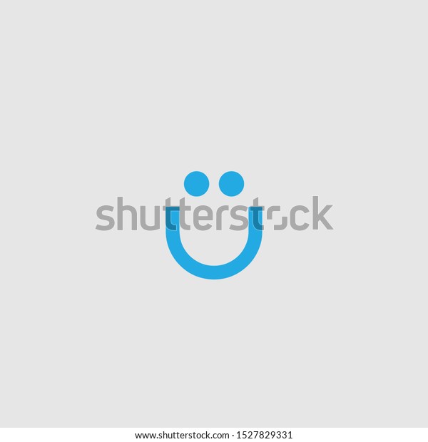 Letter U Smile Icon Logo Free Stock Vector (Royalty Free) 1527829331 ...