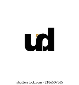 Letter Ud Simple Logo Design Vector Stock Vector (Royalty Free ...