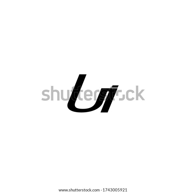 Vektor Stok Letter Ui New Logo Vector (Tanpa Royalti) 1743005921 ...