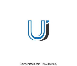Letter Uj Modern Logo Icon Design Stock Vector (Royalty Free ...