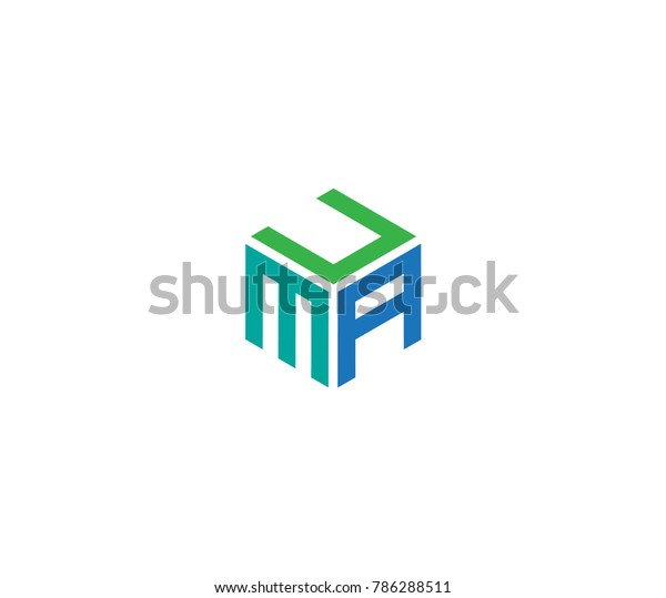 Letter Uma Logo Hexagon Logo Stock Vector (Royalty Free) 786288511
