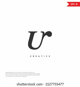 Letter Ur Logo Icon Monogram Design Stock Vector (Royalty Free ...