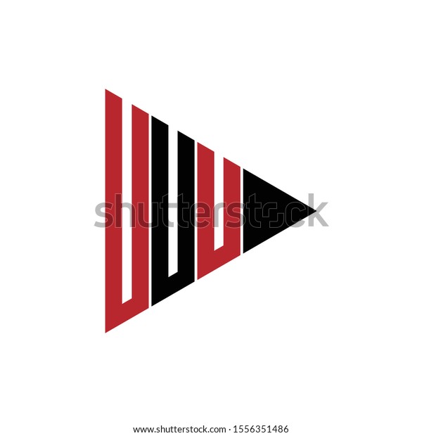 Letter Uuu Simple Logo Design Vector Stock Vector (Royalty Free ...