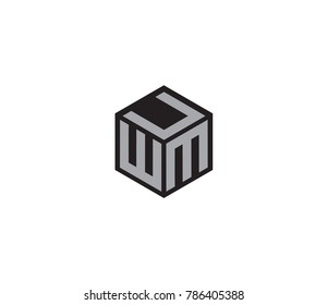 Letter Uwm Logo Hexagon Logo Stock Vector (Royalty Free) 786405388 ...
