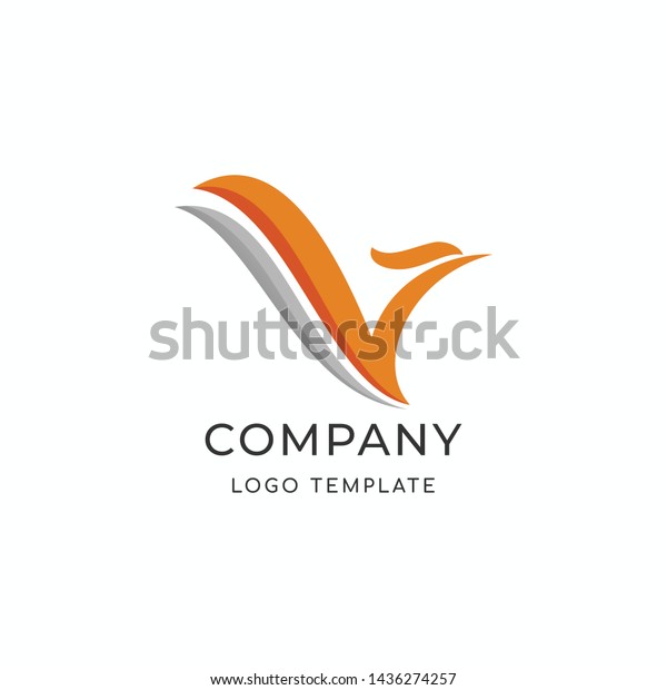 Letter V Bird Logo Template Stock Vector (Royalty Free) 1436274257 ...