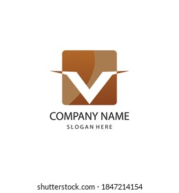 Letter V Creative Logo Illustration Modern Stock Vector (Royalty Free ...