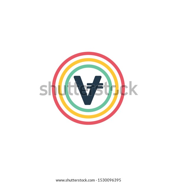 Letter V Logo Circle Shape Symbol Stock Vector (Royalty Free ...