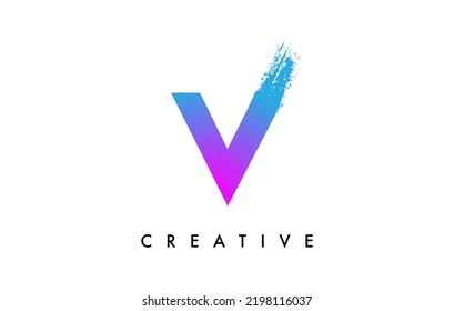 Letter V Logo Icon Design Rounded Stock Vector (Royalty Free ...