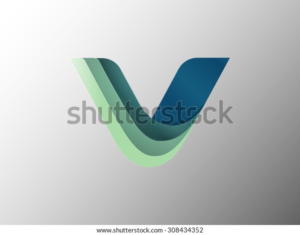 Letter V logo icon design template elements
