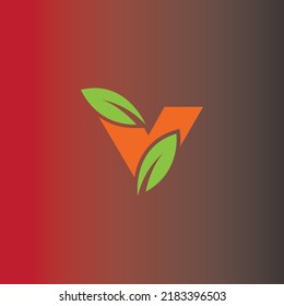 Letter V Logo Red Black Background Stock Vector (Royalty Free ...