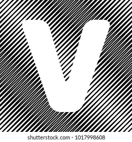 Letter V Sign Design Template Element Stock Vector (Royalty Free ...