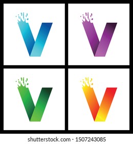 Letter V Simple Logo Icon Design Stock Vector (Royalty Free) 1507243085 ...