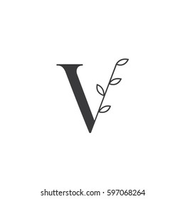 Letter V Simple Logo Symbol Icon Stock Vector (Royalty Free) 597068264 ...