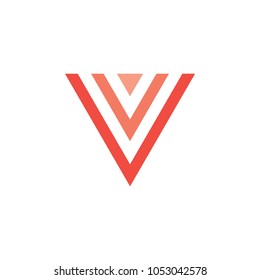 Letter V Stripes Gradient Logo Vector Stock Vector (Royalty Free ...