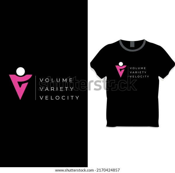 Letter V Tshirt Design Concept Stock Vector (Royalty Free) 2170424857 ...