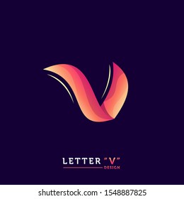 Letter V Vector Design Template Stock Vector (Royalty Free) 1548887825 ...