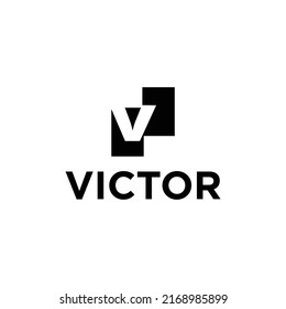 Letter V Victor Logos Design Stock Vector (Royalty Free) 2168985899 ...