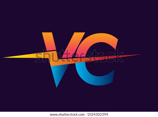 Letter Vc Logo Lightning Icon Letter Stock Vector (Royalty Free ...