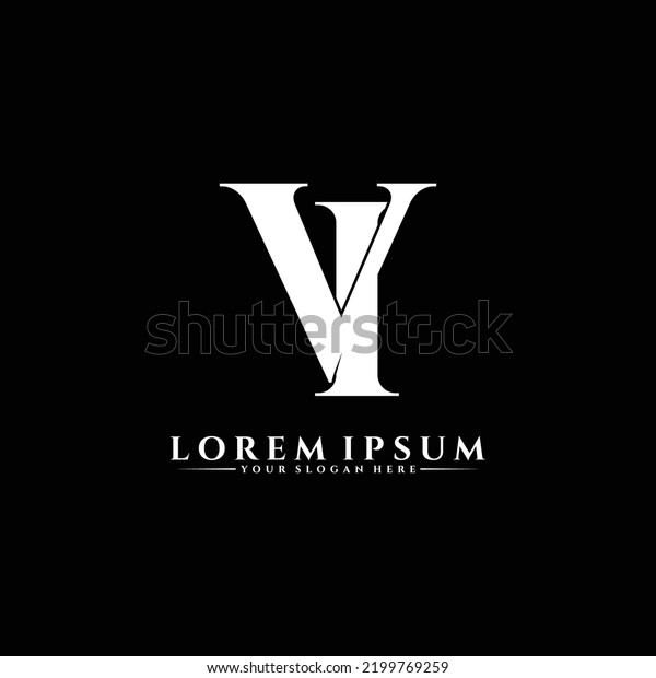 Letter Vi Luxury Logo Design Vector Stock Vector (Royalty Free ...