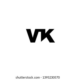 Letter Vk Logo Vector Modern Stock Vector (Royalty Free) 1395230570 ...